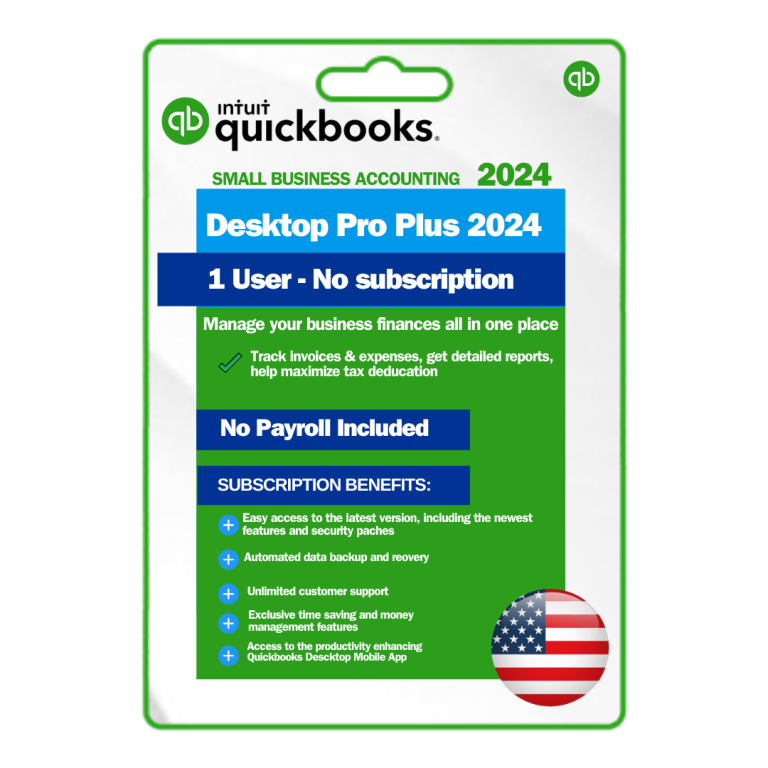 QuickBooks Desktop Pro PLus 2024 - Lifetime activation - TTH